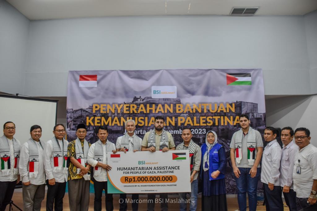 BSI Maslahat Salurkan Bantuan Kemanusiaan Untuk Palestina