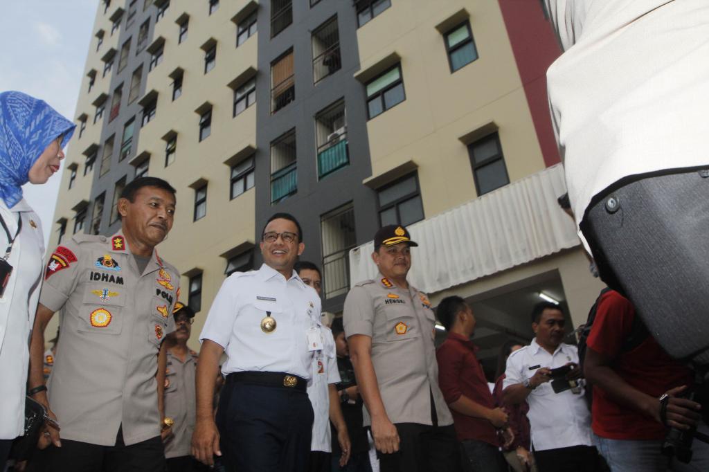 Gubernur Anies Resmikan Rusun Promoter Polri