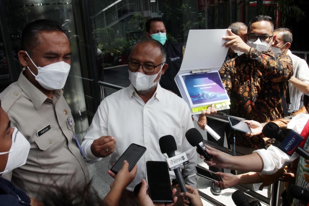 Jakpro DKI Sambangi KPK Lapor Formula E