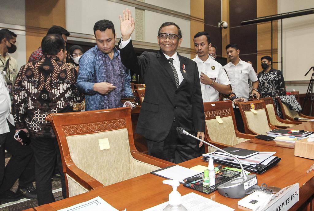 Mahfud MD RDP dengan DPR