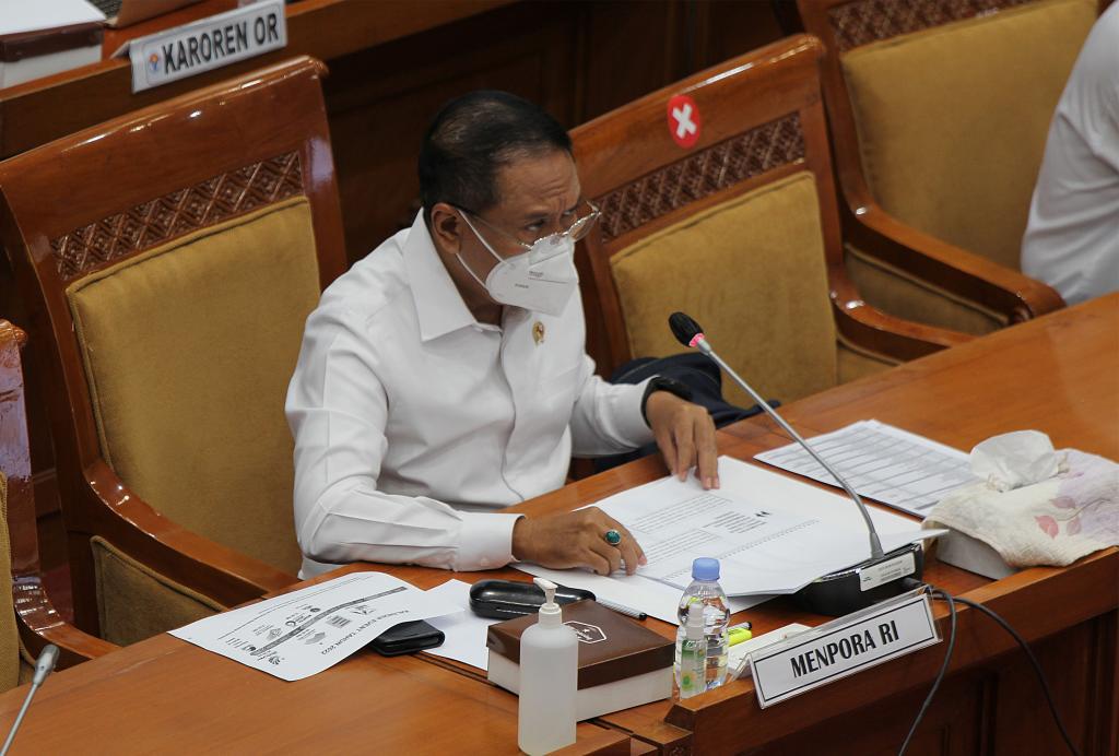 Menpora Raker dengan DPR Bahas Anggaran 2022