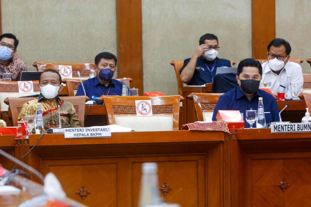 Menteri Bumn Dan Menteri Investasi Raker Dengan Dpr