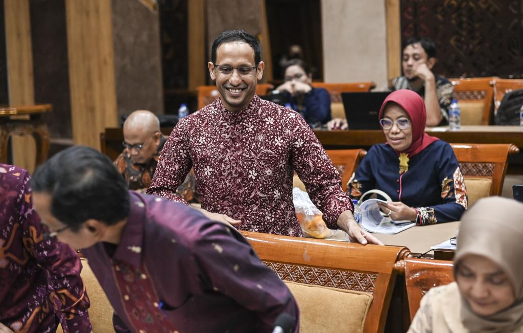 Menteri Nadiem Raker Dengan DPR Bahas Anggaran 2024