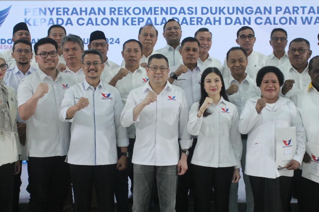 Partai Perindo Berikan Rekomendasi 37 Cakada Dan Cawakada