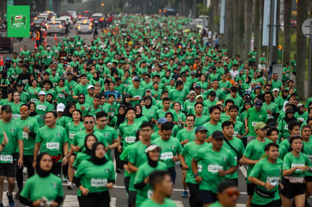 Ribuan Peserta Hijaukan Bandung lewat Road to MILO ACTIV Indonesia Race ...