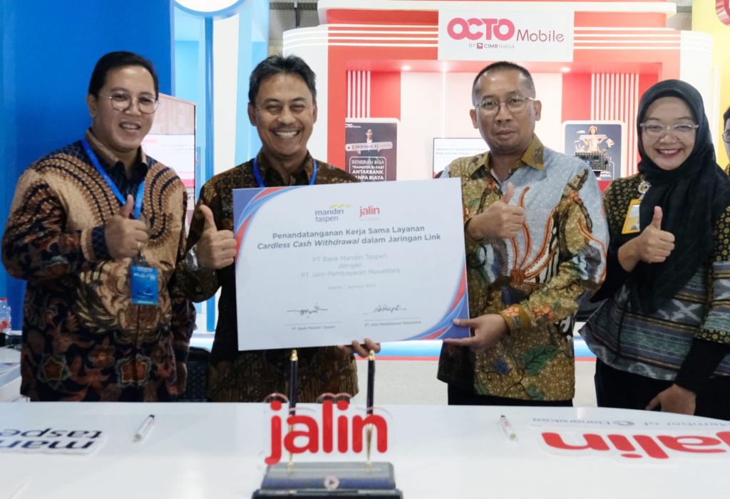 Sinergi Bank Mandiri Taspen Dan Jalin Hadirkan Layanan Penarikan Tunai Dan QRIS Acquirer