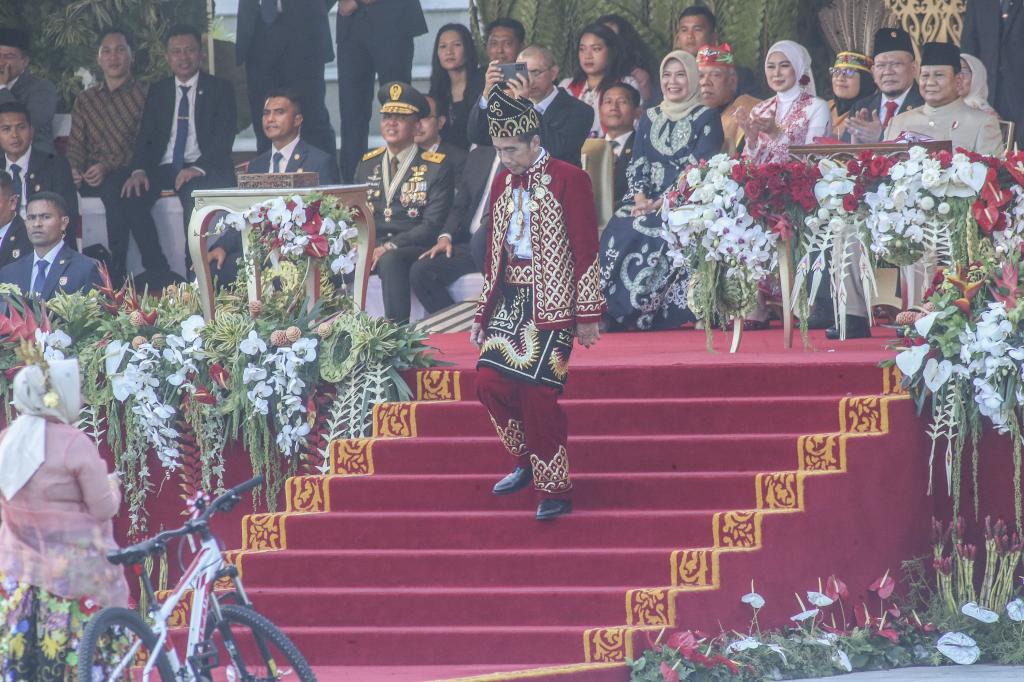 Upacara Penurunan Bendera Merah Putih HUT RI Ke 79 Di IKN