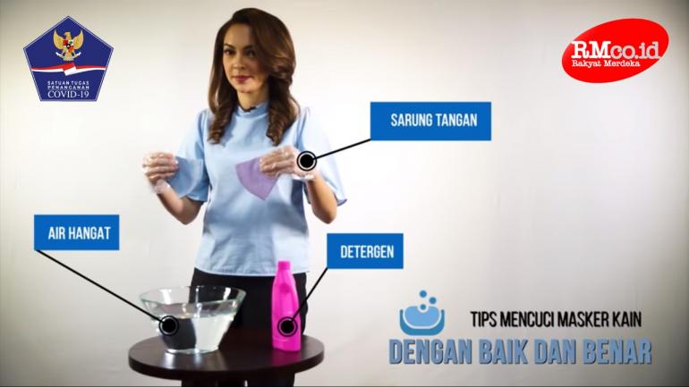 Tips dr Raisa, Cara Benar Cuci Masker Kain